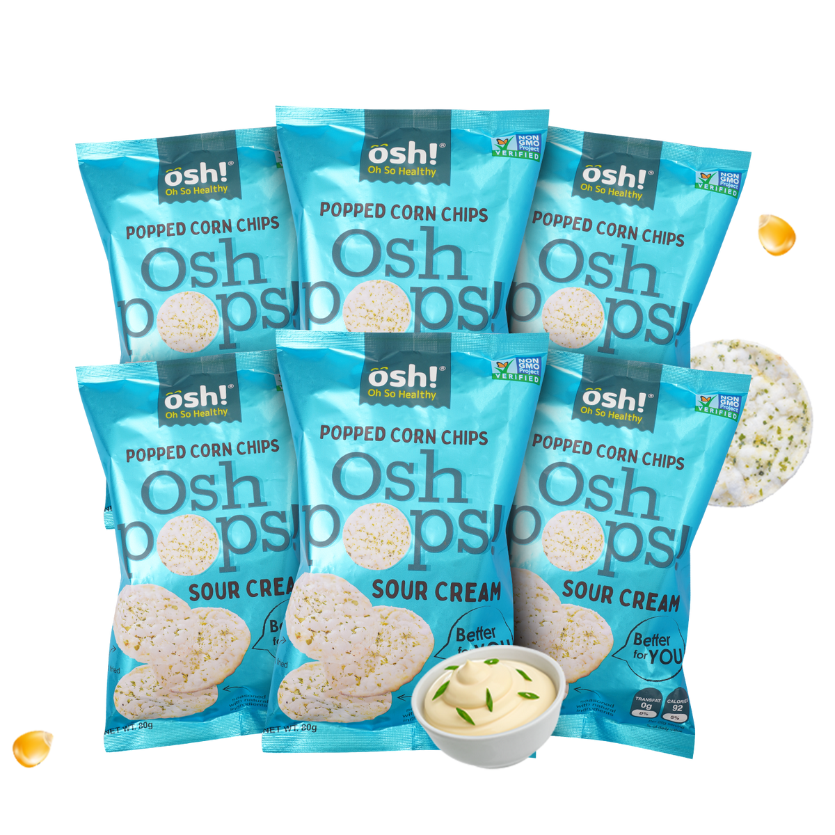 OSH Pops! Sour Cream 80g – OSH! - Oh So Healthy!